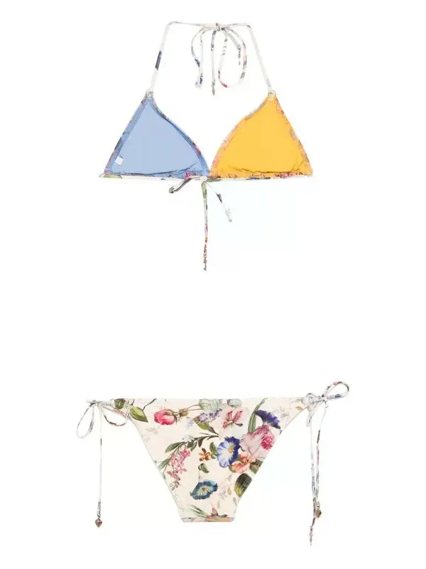 Zimmermann Patience Triangle Bikini - Neutrals