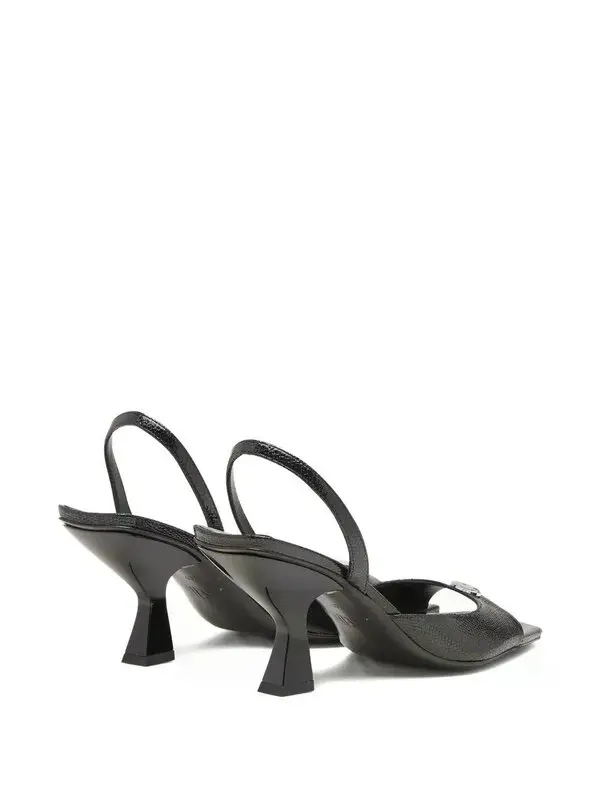 DIESEL® D-amber Lizard Effect Slingback Sandals