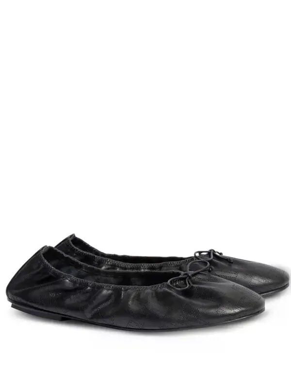 Alberta Ferretti Bow Detail Ballet Flats