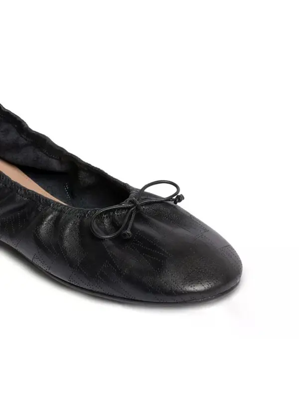Alberta Ferretti Bow Detail Ballet Flats