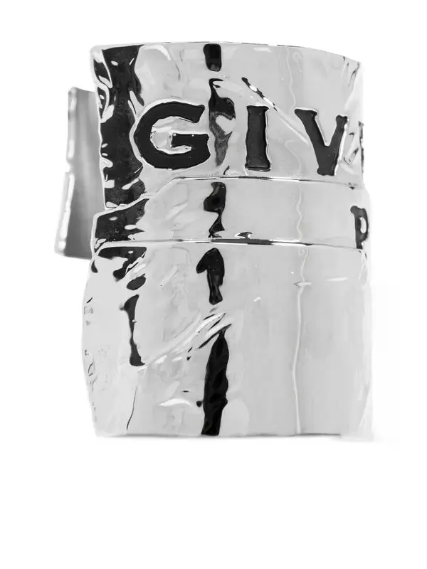 Givenchy Tape Engraved Cuff Bracelet