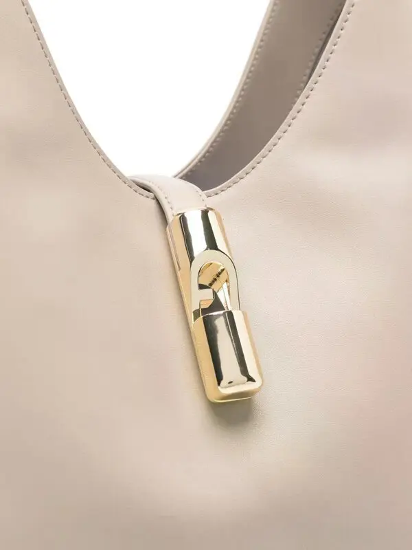 Furla Goccia Leather Shoulder Bag - Neutrals