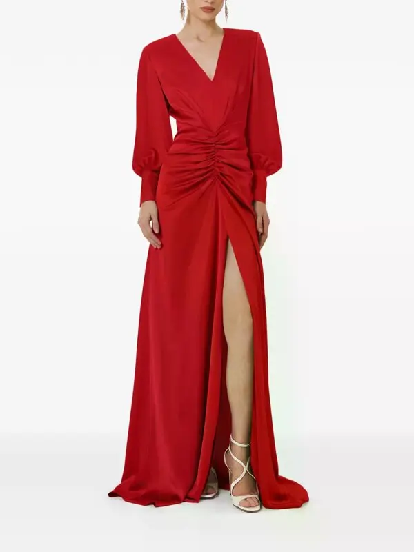 FRAMBOISE Vianna V-neck Maxi Dress