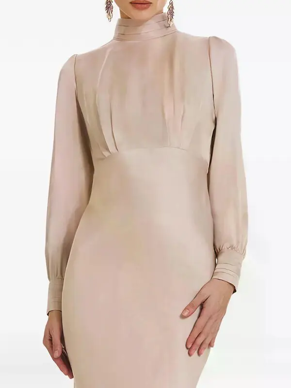 FRAMBOISE Jacob High-neck Midi Dress