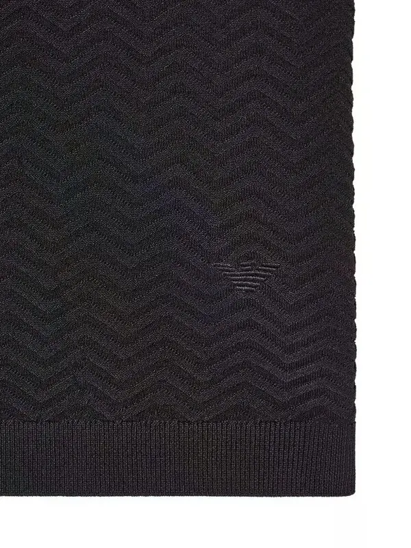 Emporio Armani Chevron-pattern Short-sleeve T-shirt