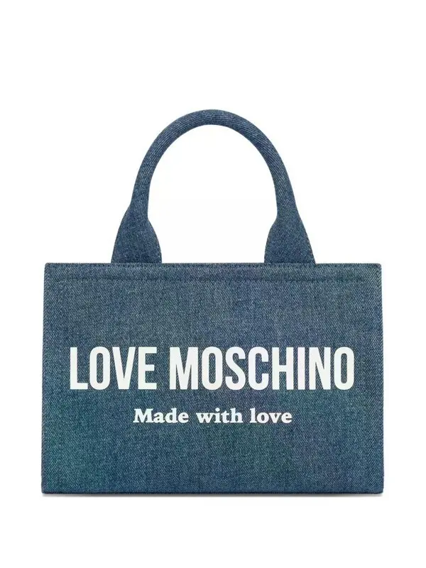 Moschino Logo-detail Tote Bag - Blue