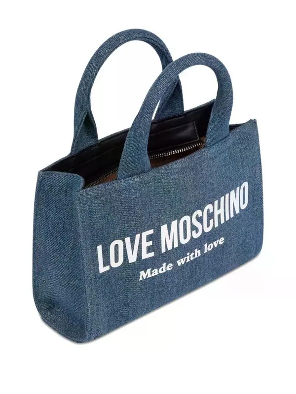 Moschino Logo-detail Tote Bag - Blue