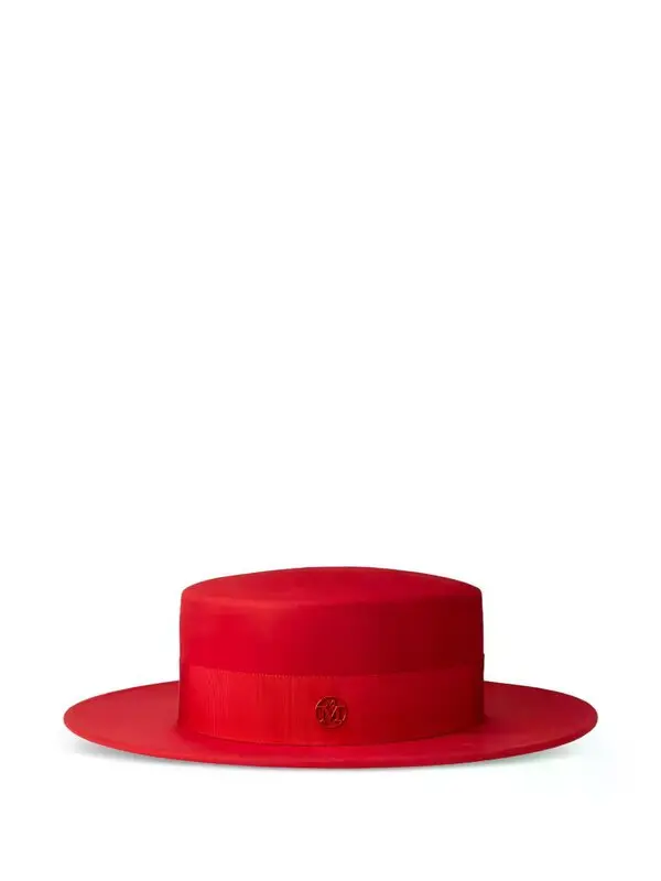 MAISON MICHEL Kiki Ribbon Hat - Red