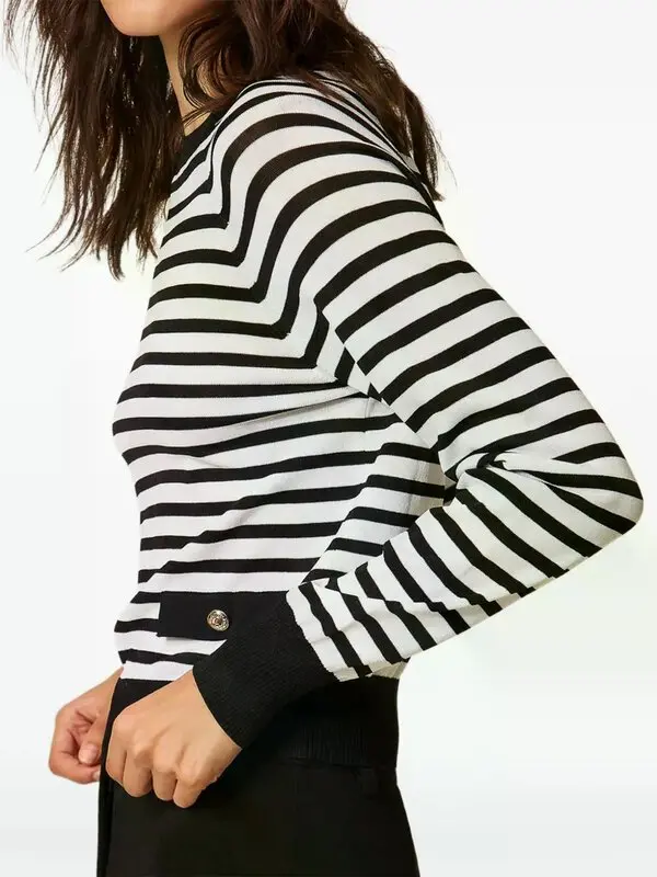 TWINSET Striped Crew-neck Sweater