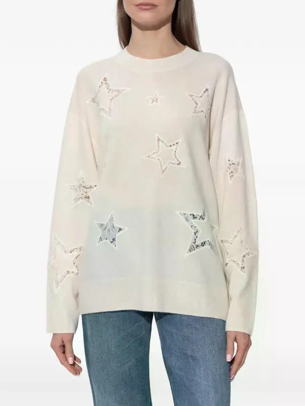 LoveShackFancy Star-lace Sweater