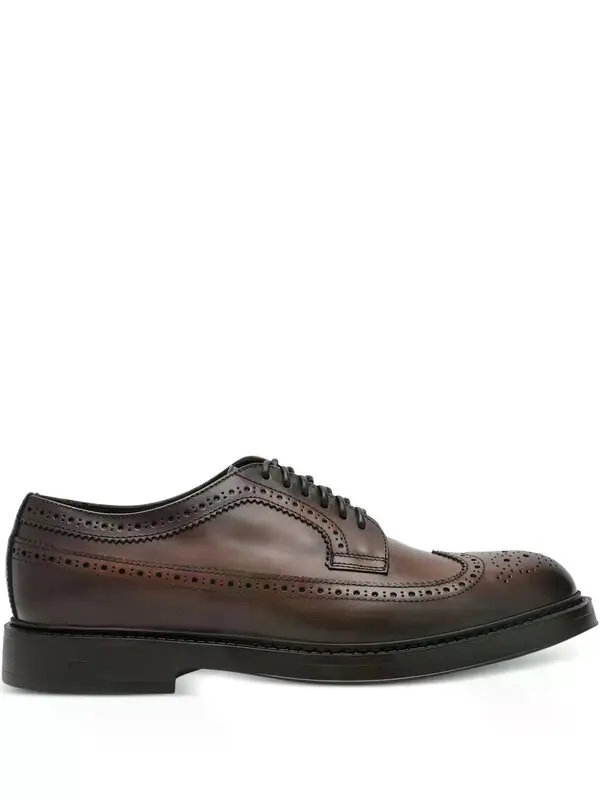 DOUCAL'S Lace-up Derby Shoes - Brown