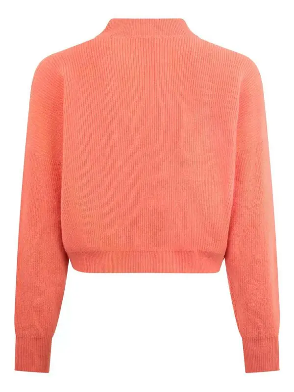 Peserico Cropped Mock-neck Sweater