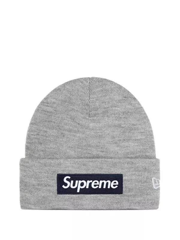 Supreme X New Era® Box Logo Beanie - Grey
