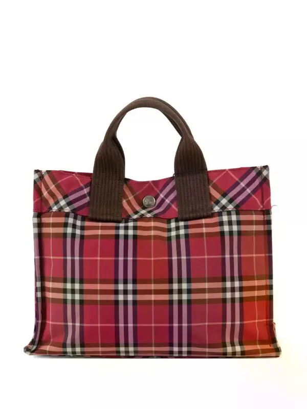 Burberry 2000s Nova Check Pm Tote Bag