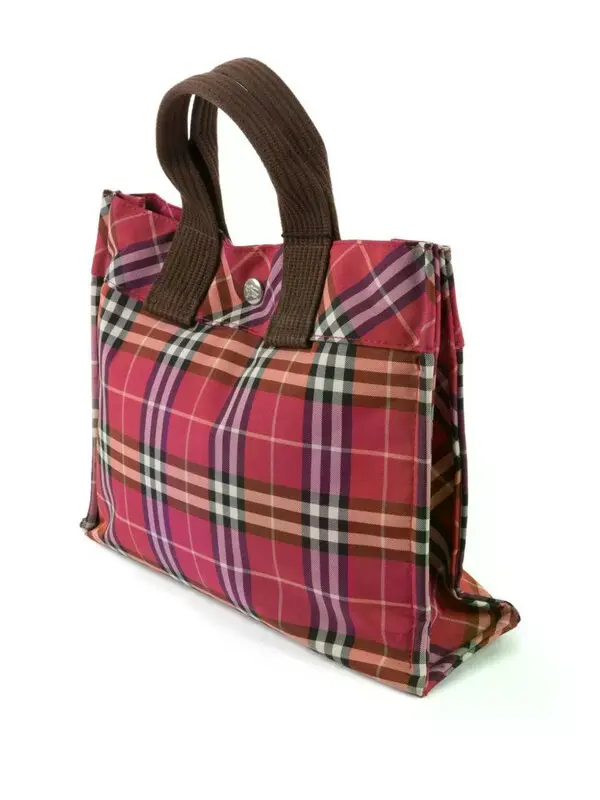 Burberry 2000s Nova Check Pm Tote Bag