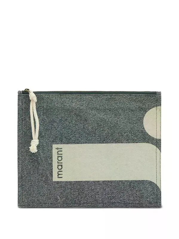 Isabel Marant Étoile Netia Zip Clutch - Grey