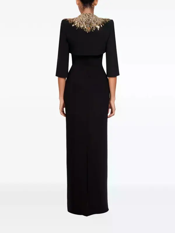Jenny Packham Embellished Cropped Jacket - Black