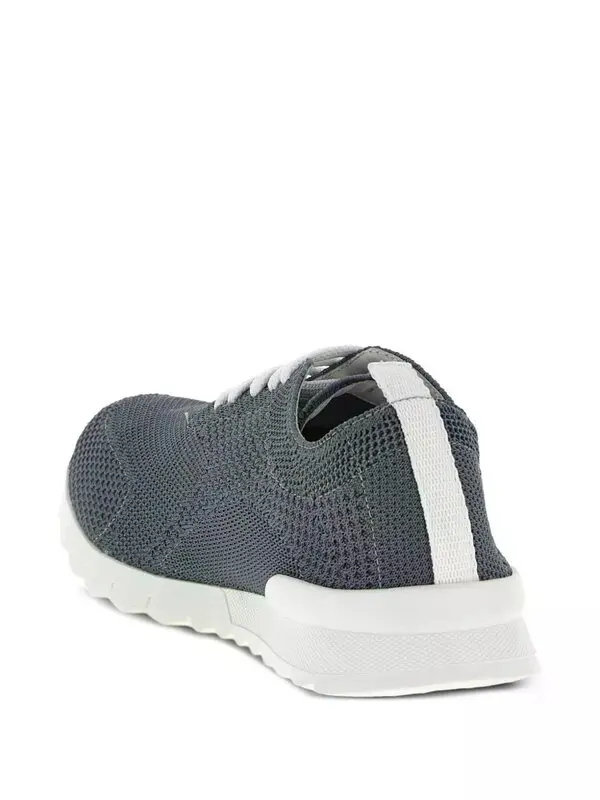 Kiton Logo-embroidered Sneakers - Grey