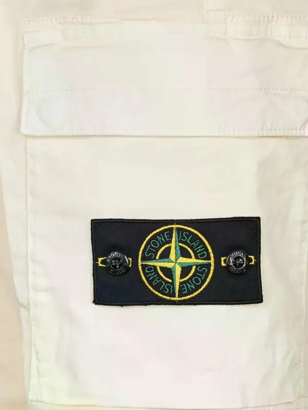 Stone Island Stretch Organic Cotton Twill Cargo Pants