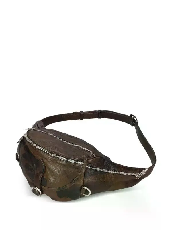 Chrome Hearts Zipped Camouflage Belt Bag - Brown