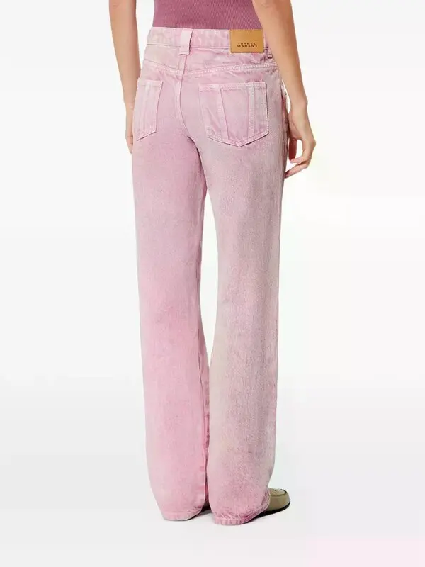 MARANT ETOILE Jaylis Five-pocket Jeans - Pink