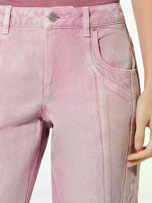 MARANT ETOILE Jaylis Five-pocket Jeans - Pink