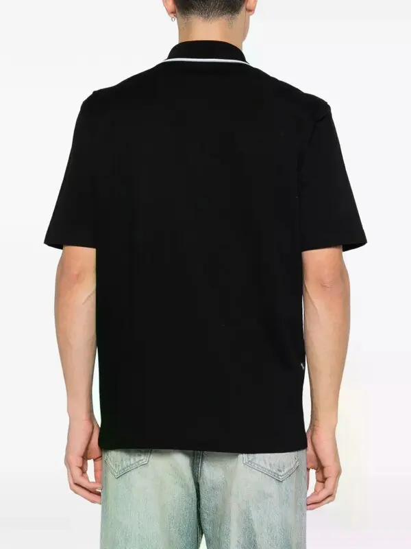 FERRAGAMO Stripe-detail Polo Shirt