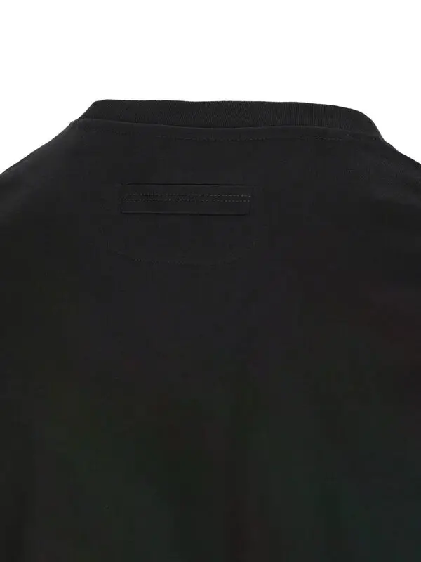 Zegna Logo-embroidered T-shirt - Black