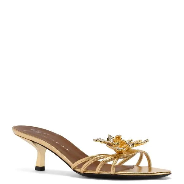 GIUSEPPE ZANOTTI Orchid Crystal Mule 50 - Gold