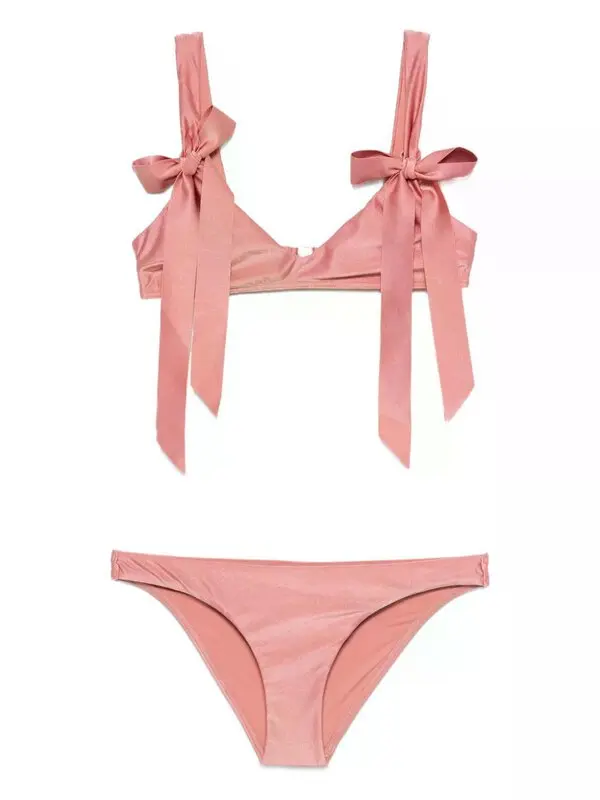 Zimmermann Patience Bow-tie Bikini - Pink
