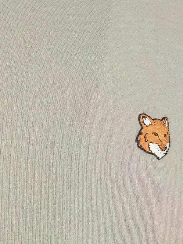 Maison Kitsuné Embroidered Crew-neck Sweater