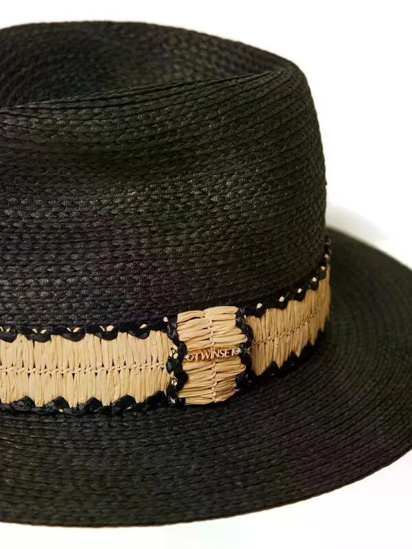 TWINSET Woven Fedora Hat
