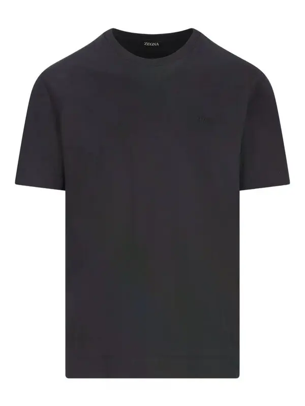 Zegna Crew-neck Short-sleeve T-shirt - Blue