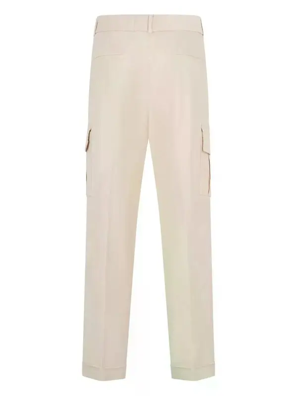 Peserico Button-fastening Trousers With Multiple Pockets