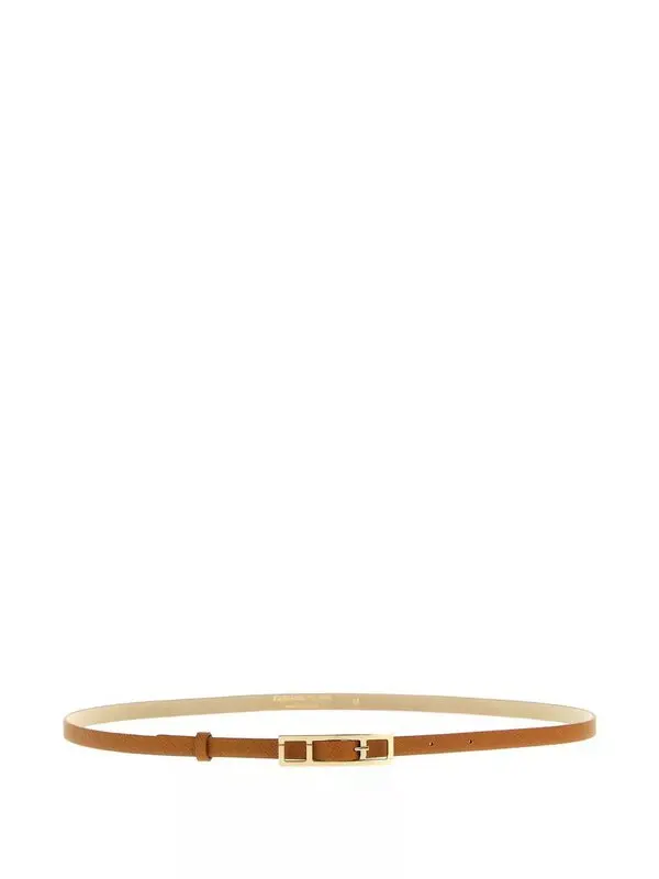 Fabiana Filippi Leather Buckled Belt - Brown