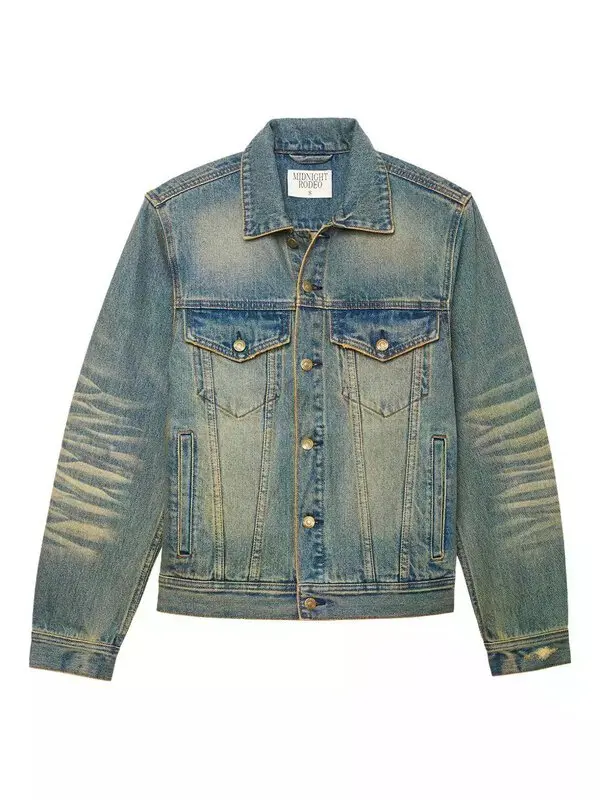 MIDNIGHT RODEO Distressed Denim Jacket