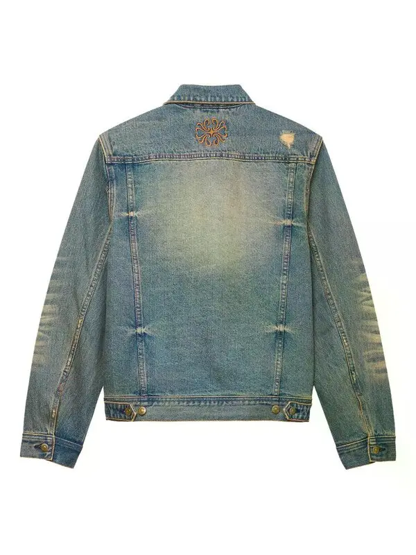 MIDNIGHT RODEO Distressed Denim Jacket