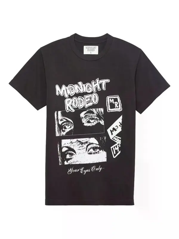 MIDNIGHT RODEO Your Eyes Only Graphic T-shirt - Black