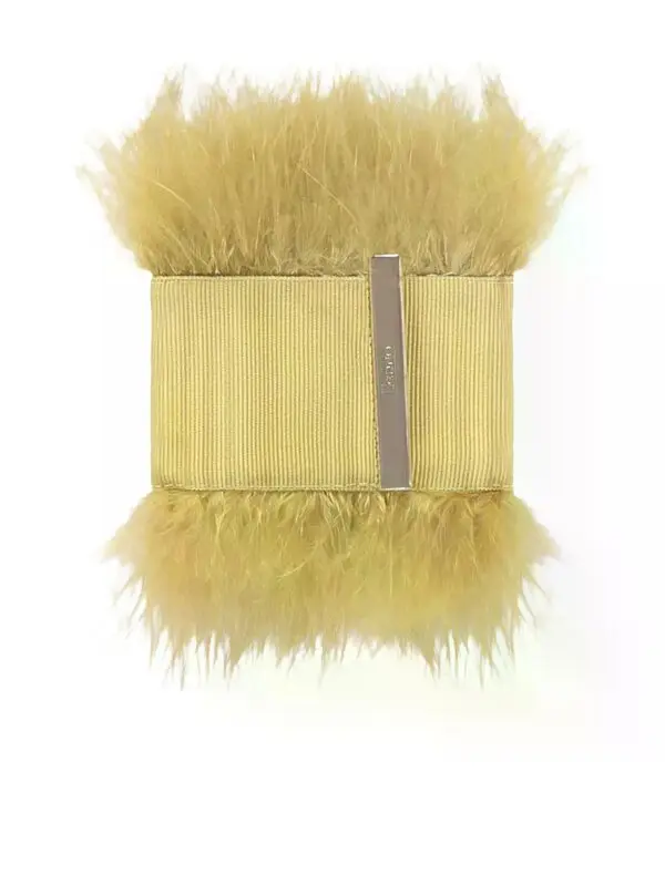 Herno Faux-feather Bracelet - Yellow