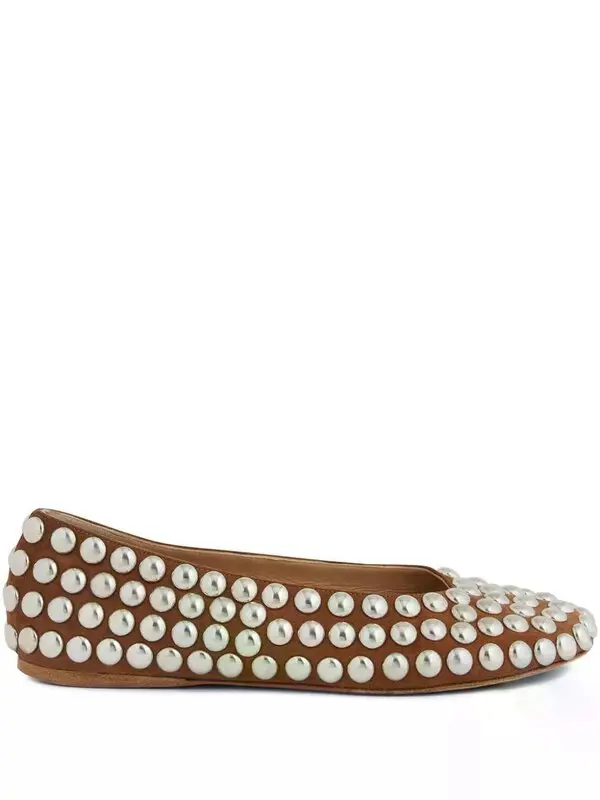 Rabanne Studded Ballerina Flats