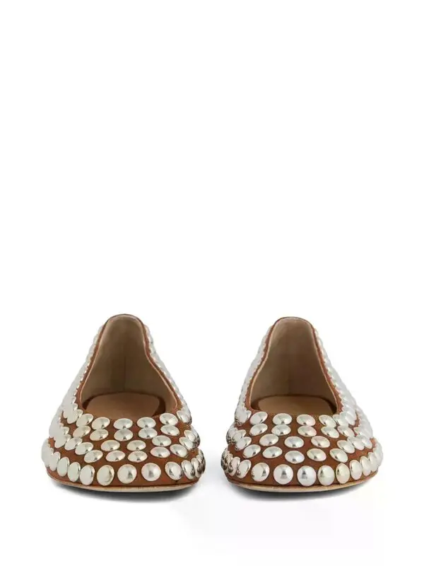 Rabanne Studded Ballerina Flats