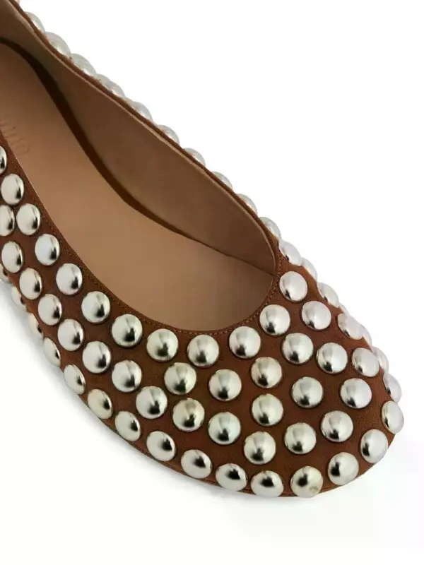 Rabanne Studded Ballerina Flats