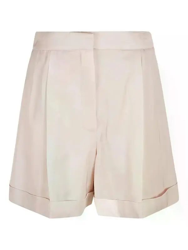 Alexander McQueen Pleated Cuffed-hem Shorts