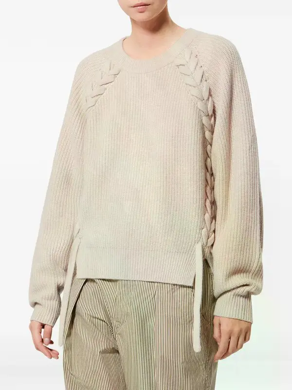 Isabel Marant Étoile Tulliam Braided-detail Sweater - Neutrals