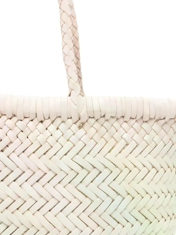 Dragon Diffusion Mini Flat Gora Woven Tote Bag - Neutrals