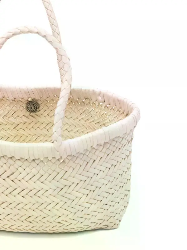 Dragon Diffusion Mini Flat Gora Woven Tote Bag - Neutrals