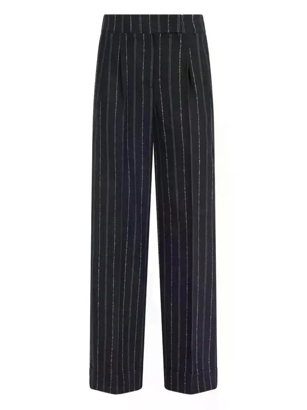 Peserico Striped Wide Leg Trousers