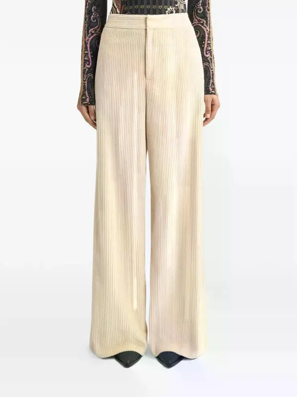 Etro Wide-leg Corduroy Trousers