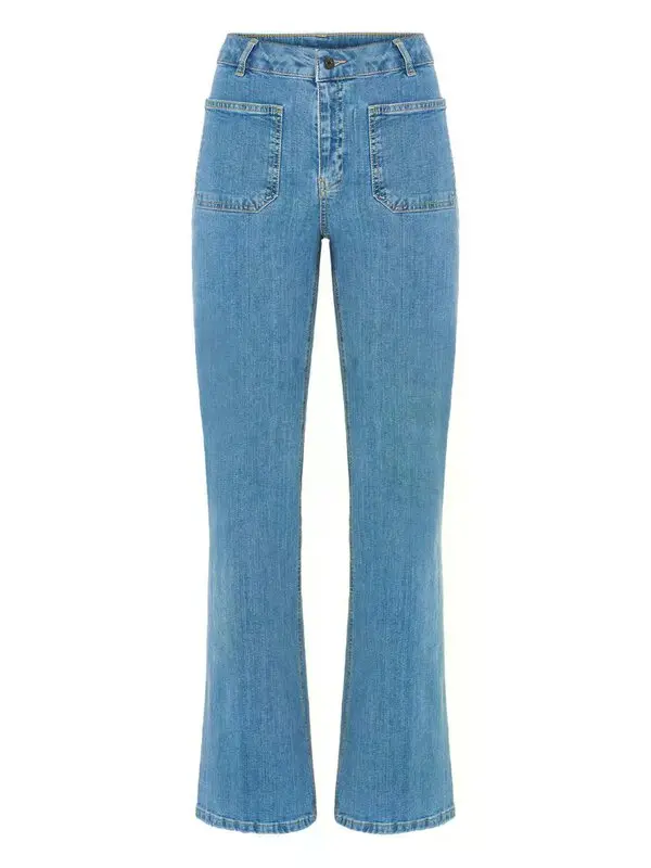 Vanessa Bruno Dompay Patch-pocket Flared Jeans