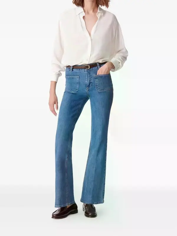Vanessa Bruno Dompay Patch-pocket Flared Jeans